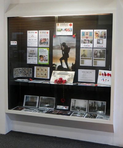 Chorley Pals Memorial - Remembrance display at Chorley Library ...